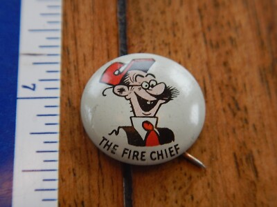 ORIGINAL 1940s KELLOGG'S PEP CEREAL - THE FIRE CHIEF - PINBACK/ BUTTON ...