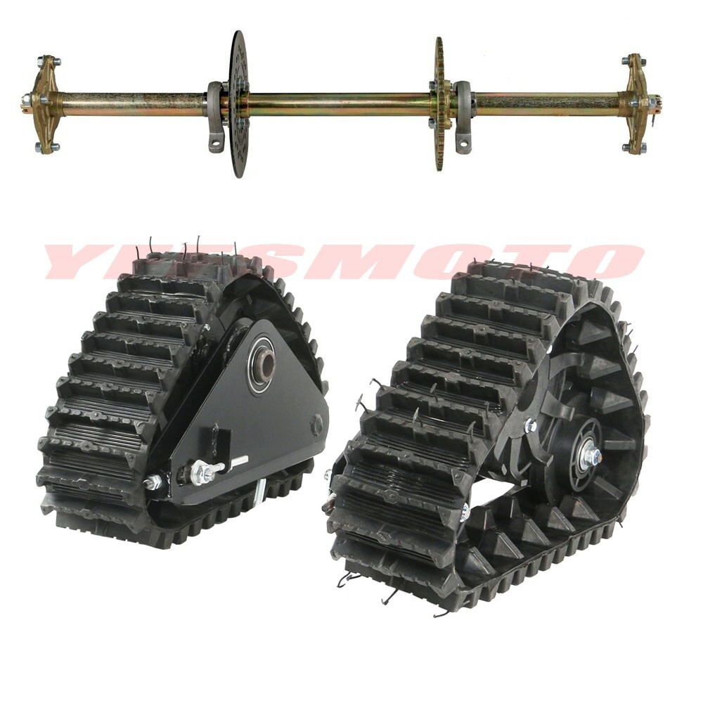 Snow Sand Rear Wheel Track 32''Axle Kit Wheel Hub for Snowmobile Go ...