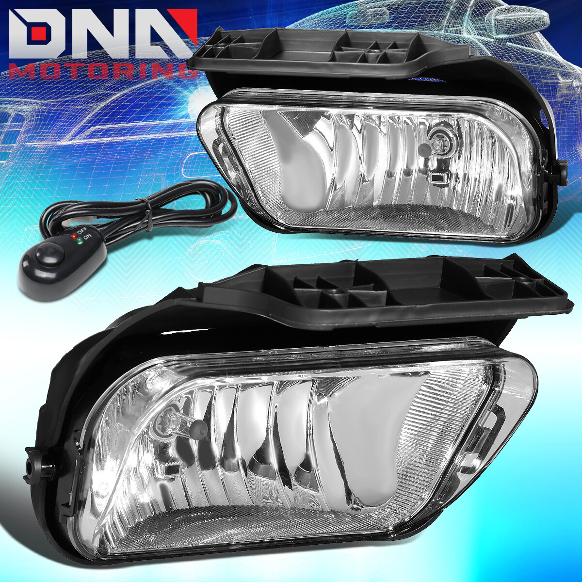 FOR 03-06 SILVERADO GM GMT800 CHROME CLEAR OE BUMPER FOG LIGHT LAMP ...