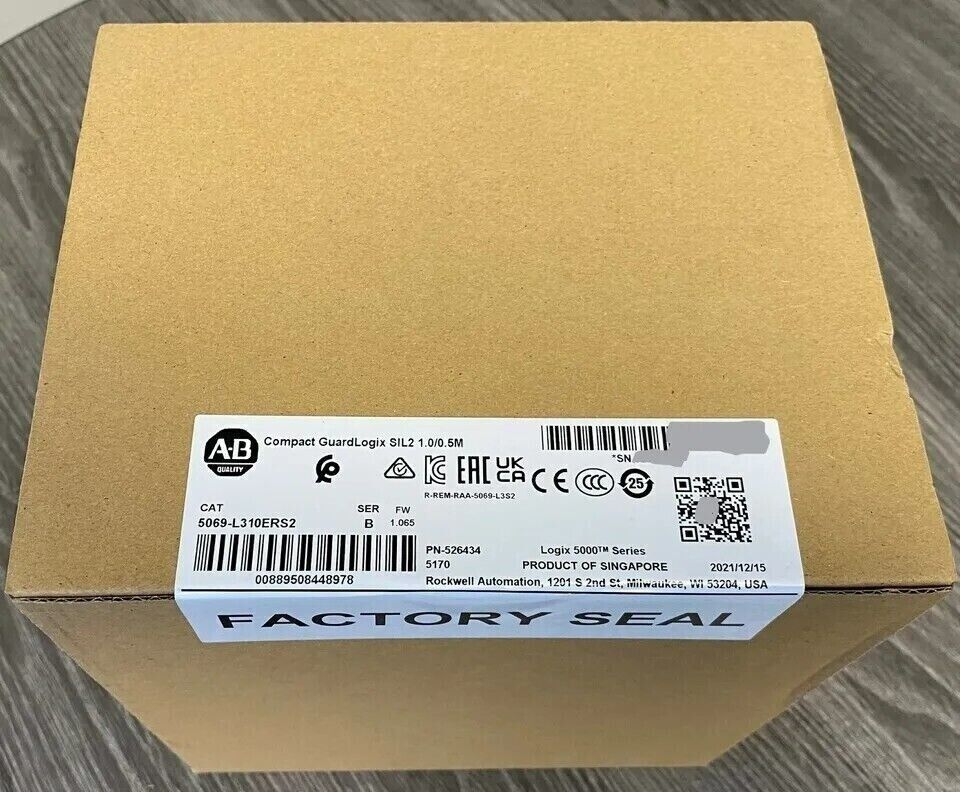 5069-L310ERS2 Compact GuardLogix 5380 Safety SIL2 1.0/0.5M 5069L310ERS2 ...