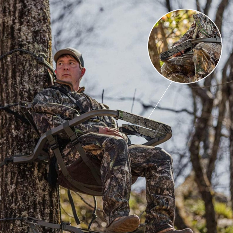 4PCS Tree Stand Rail Pads 19.6X5.3" Waterproof Camo Treestand Shooting ...