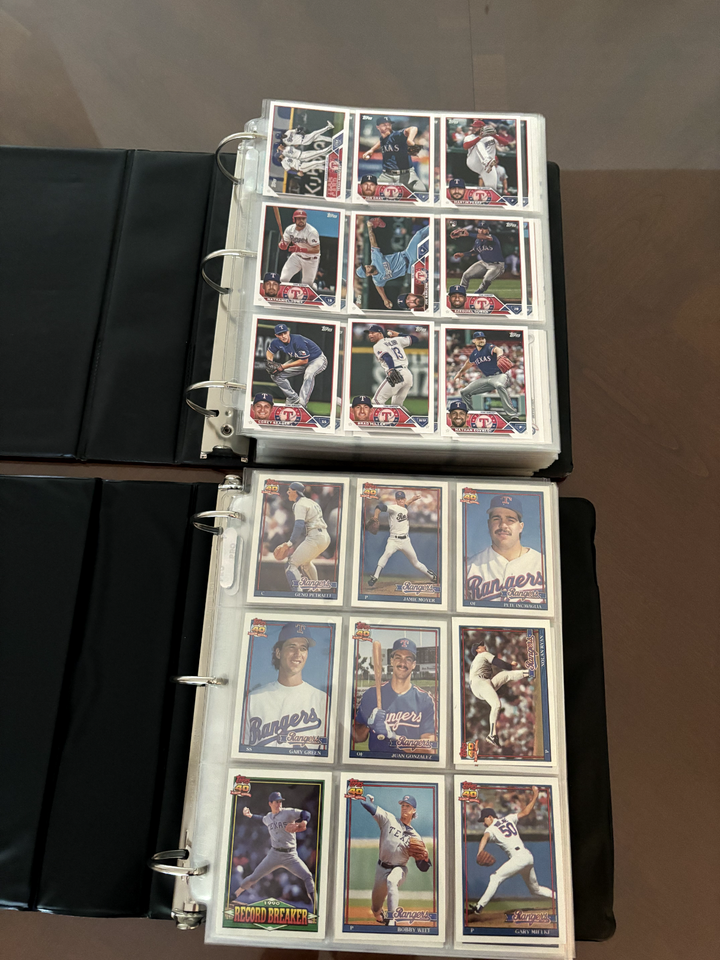 1200 Topps Texas Rangers Cards (1972-2023) PLUS 110 card Donruss Nolan ...