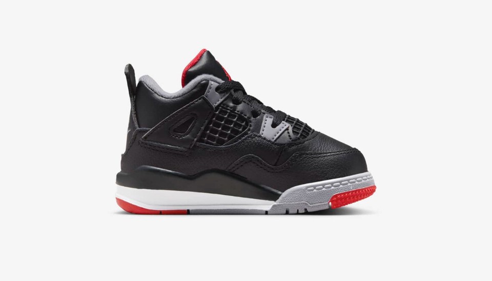 NIKE Air Jordan 4 Retro 'Bred Reimag' BQ7670-006-TD BQ7669-006-PS SIZE ...