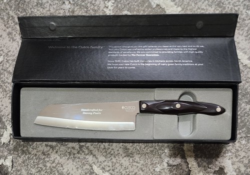 Cutco 7" Santoku Steak Knife in Deluxe Gift Box #6766CD | eBay