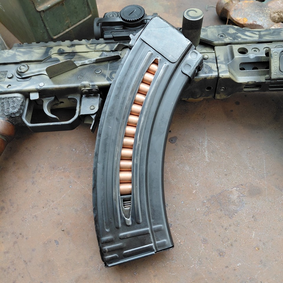 10 Round Steel Rifle 7.62x39 Magazine Window Cut Mag Metro 2033 ...