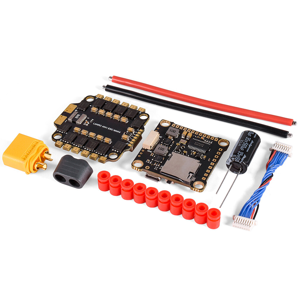 F4 V3S PLUS FC Flight Controller Board Built-in Barometer OSD ESC for ...