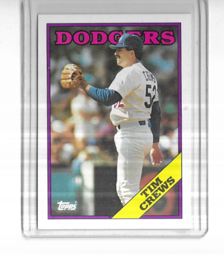 1988 Topps #57 Tim Crews Los Angeles Dodgers | eBay