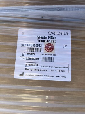 Sartorius Stedim Biotech FFU500953 Sterile Filter Transfer Set SEALED ...