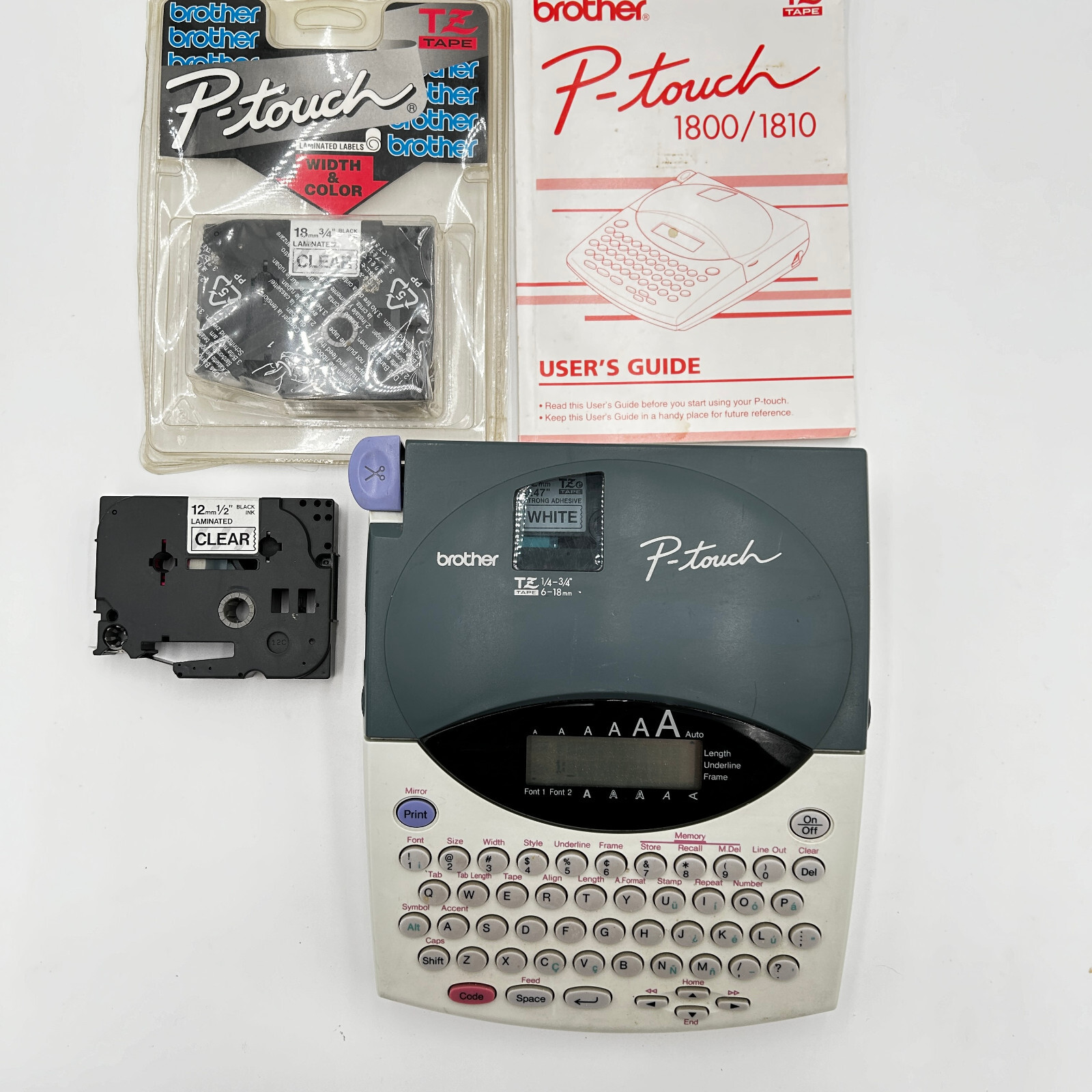 Brother P Touch Pt-1800 1810 Label Maker Printer for sale online | eBay