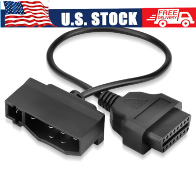 For Ford 7 pin OBD1 to OBD2 Adapter Code Reader Scanner Check Engine ...