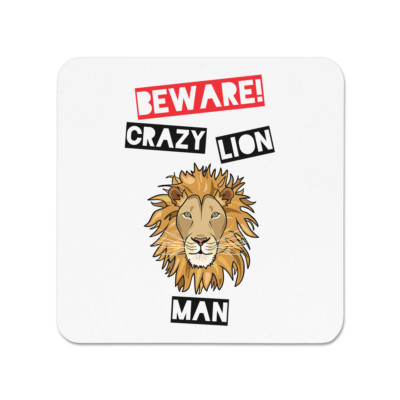 Beware Crazy Lion Man Fridge Magnet - Funny Animal | eBay UK