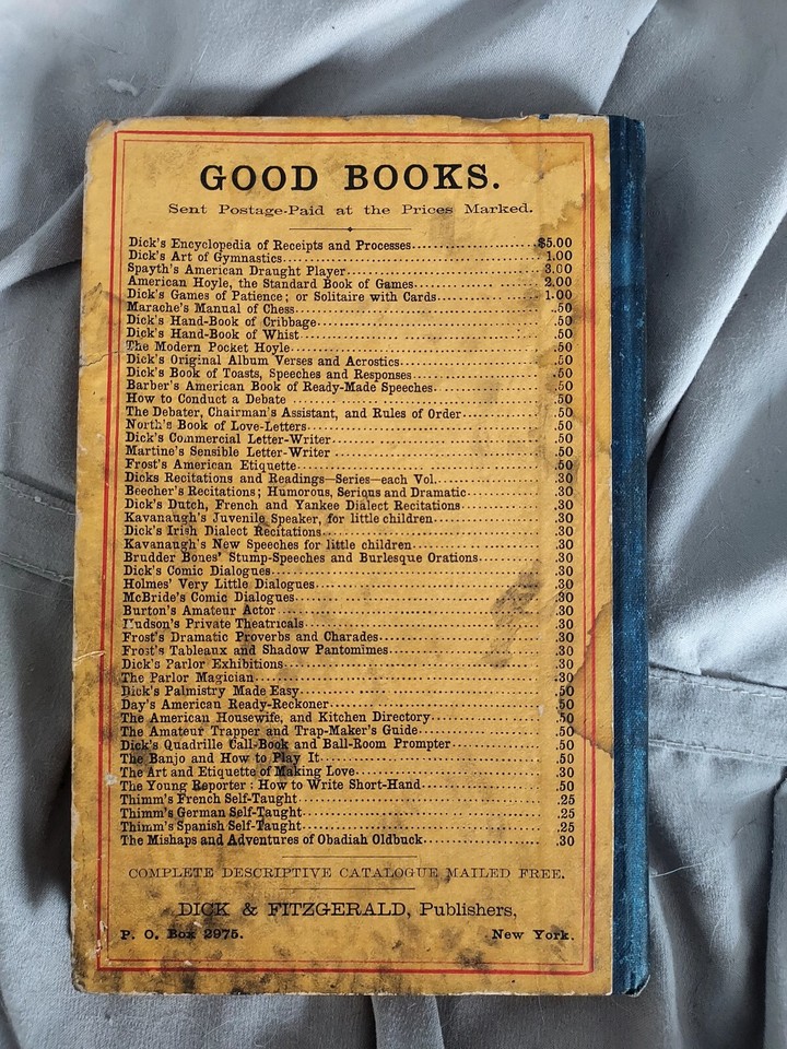 Barton's Comic Recitation And Humorous Dialogue Antique book 1868 | eBay
