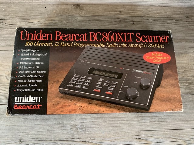 Uniden Bearcat Police Scanner BC860XLT 100 Channel 12 Band for sale ...
