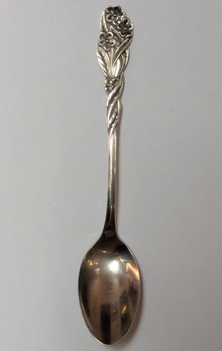 Sterling Silver Demitasse Spoon by Whiting Mfg Forget Me Not Floral ...