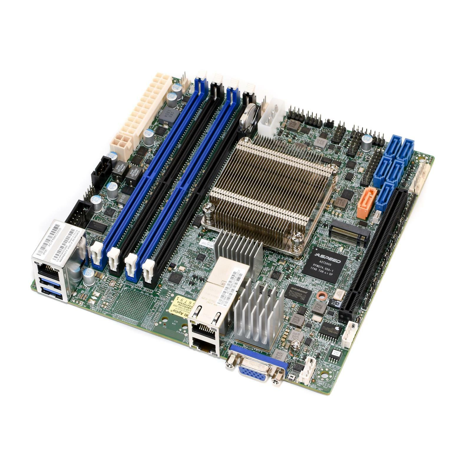 Supermicro X10SDV-4C-TLN2F mITX Intel Xeon D-1521 4-Core 2.4GHz DDR4 ...
