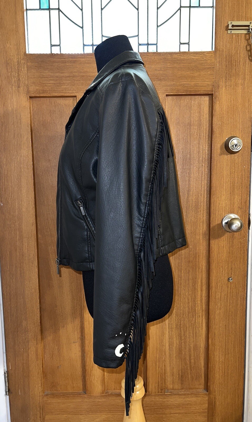 Black Magic Fringe Jacket Witch Moons Motorcycle - Gem