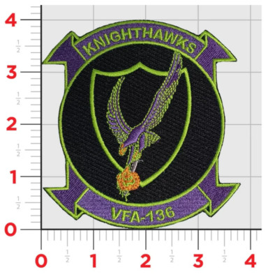 NAVY VFA-136 KNIGHTHAWKS HALLOWEEN HOOK & LOOP EMBROIDERED PATCH | eBay