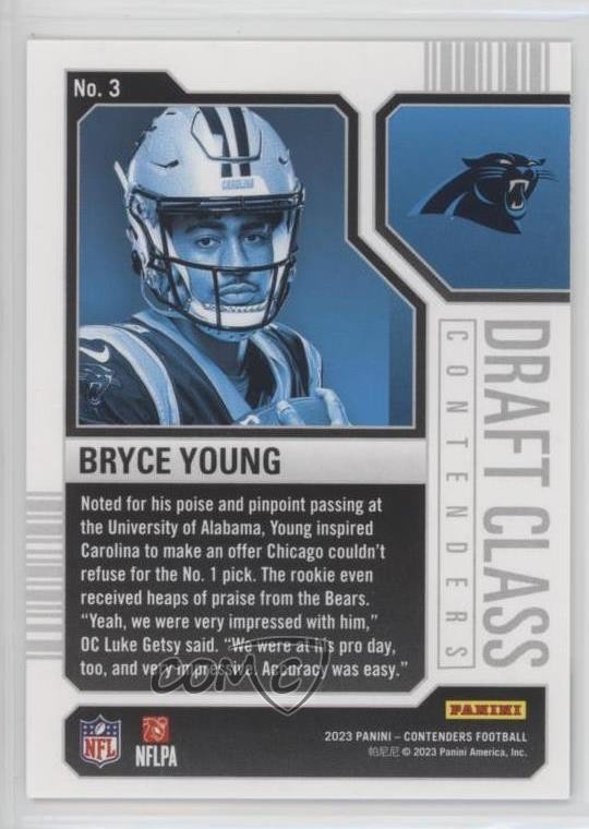 2023 Panini Contenders Draft Class Blue /199 Bryce Young #3 Rookie RC | eBay