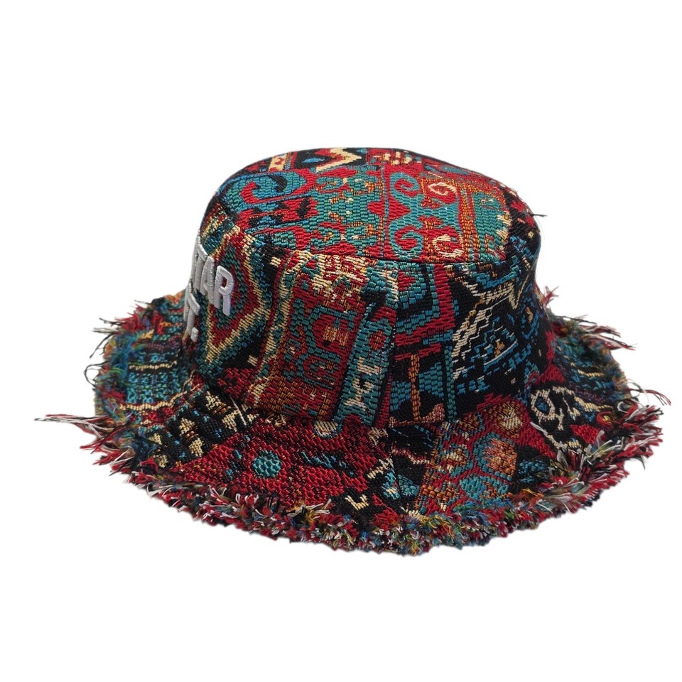 New Rockstar Original Dist. Bucket Hat Multicolor Fringe Size L/XL ...