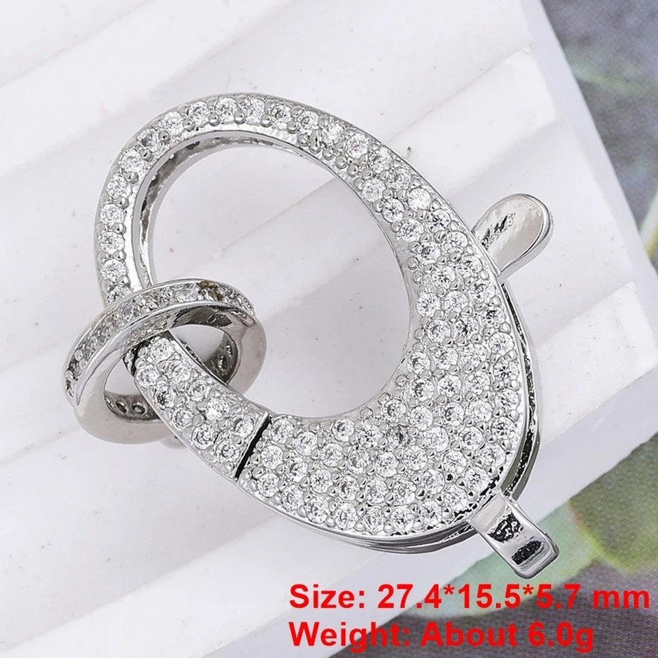 Juya 18K Gold Plated CZ Lobster Clasps – Decorative Closure Fasteners ...