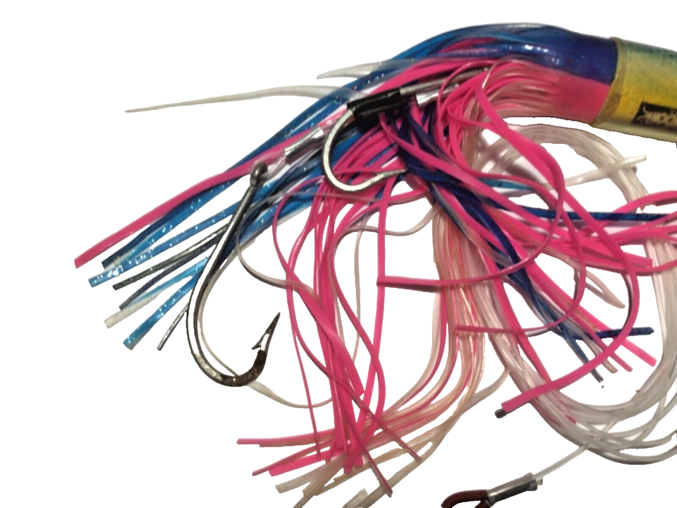 lg Boone 13” LURE SALTWATER FISHING TROLLING LURE TUNA DOLPHIN RIGGED ...