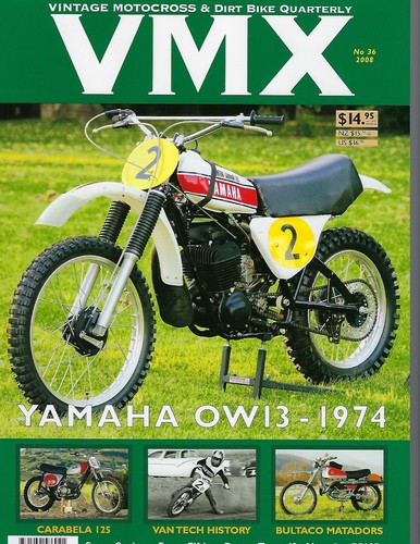 VMX #36 Vtg Motocross Dirt Bike '74 Yamaha OW13 Carabela 125 Matador ...