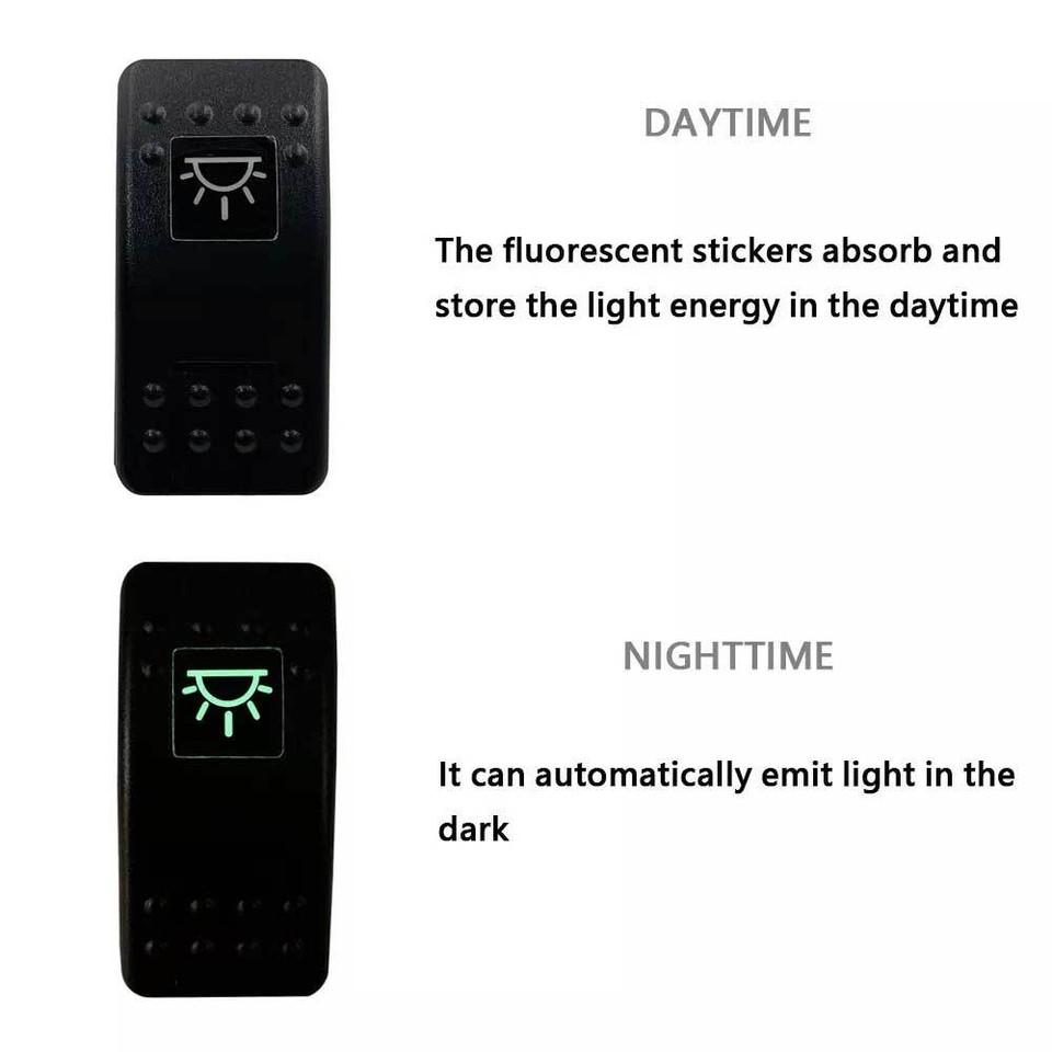 Rocker Switch Label Decal Circuit Panel Sticker Car Truck Marine Boat ...