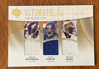 2009 Ultimate Collection Six Jerseys Patches Peterson/Forte/Bush/Turner ...