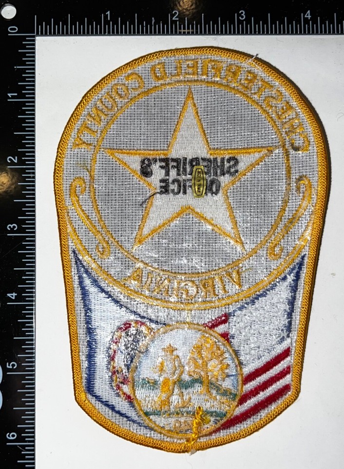 VINTAGE Chesterfield County Virginia Sheriff’s Office Police VA Patch ...