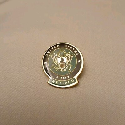 United States Army Retired Pin Label Hat Military American | eBay