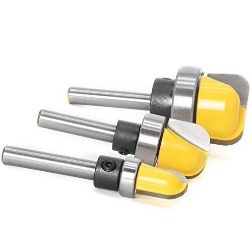 3Pcs 1/4 Inch Shank Bowl and Tray Template Router Bit Set with Ball ...