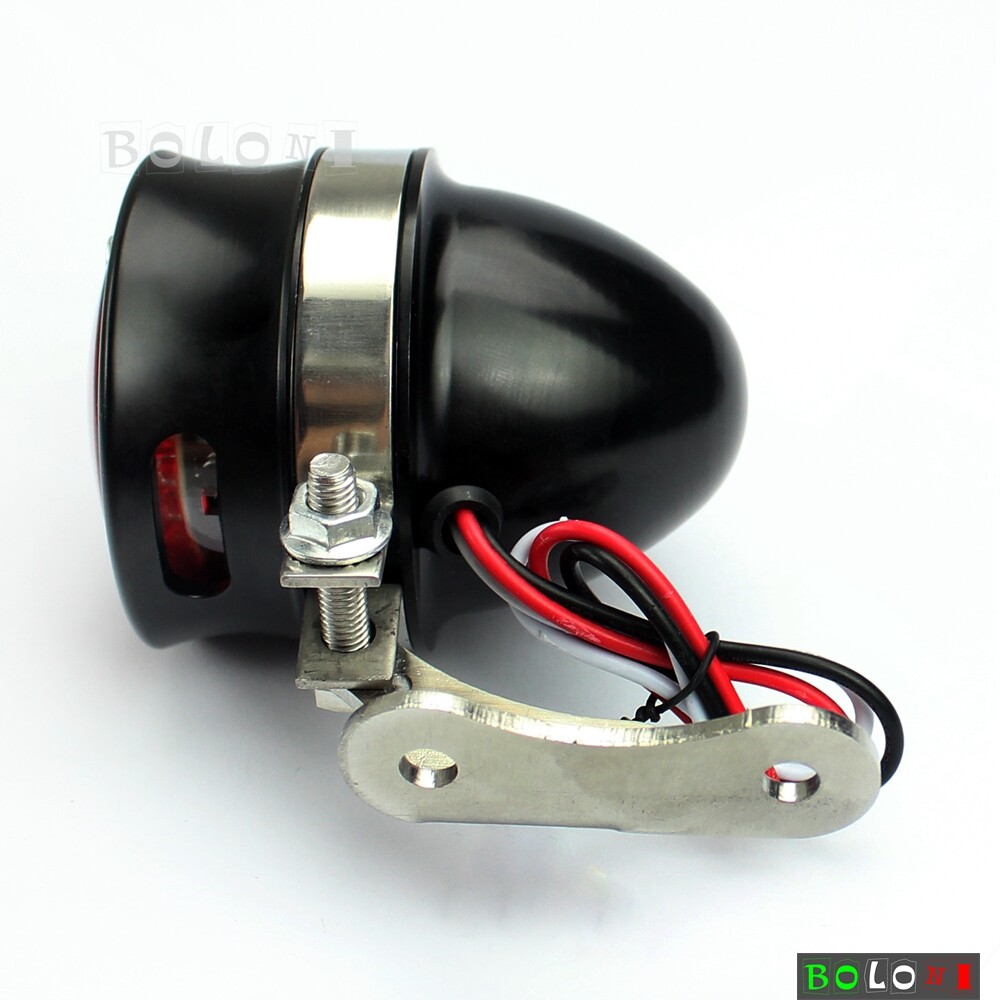 12V Motorcycle Retro Brake Stop Lamp Tail Lights For Harley Cafe Racers ...