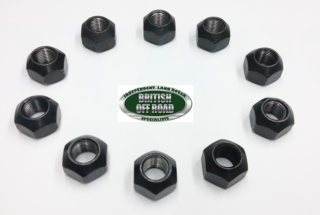RRD500010 (x10) - LAND ROVER WHEEL NUT TO SUIT STEEL WHEELS - SET OF 10 ...