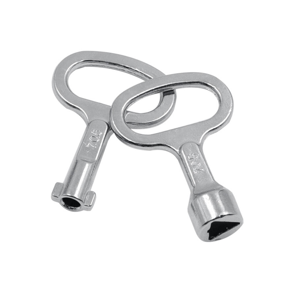 Silver Triangle Socket Key for Electrical Cabinets Elevators Water ...