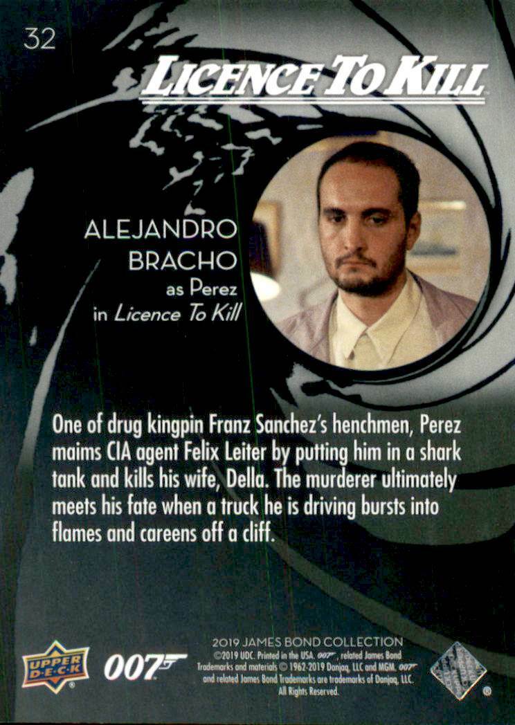 Upper Deck James Bond 007 Collection Base #32 Alejandro Bracho as Perez ...