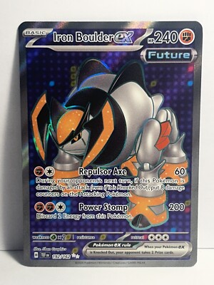 Iron Boulder EX 192/162 - Pokémon TCG Temporal Forces Full Art Double ...