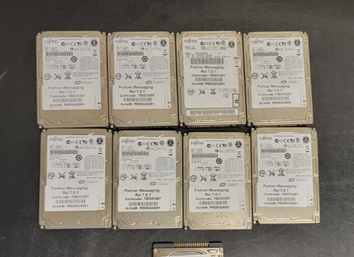 Lot of (8) Fujitsu - MHW2040AT / CA06821- 2.5" 4200RPM 40GB Hard Drive ...