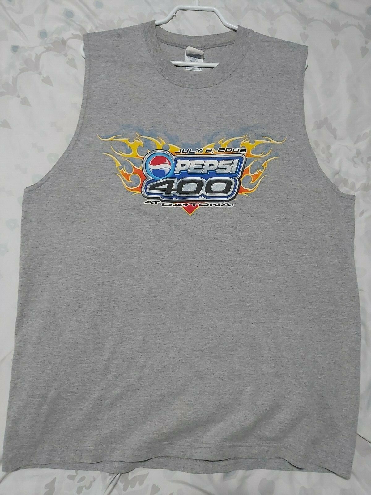 2005 NASCAR Daytona Pepsi 400 Grey XL Tank Top Shirt … - Gem