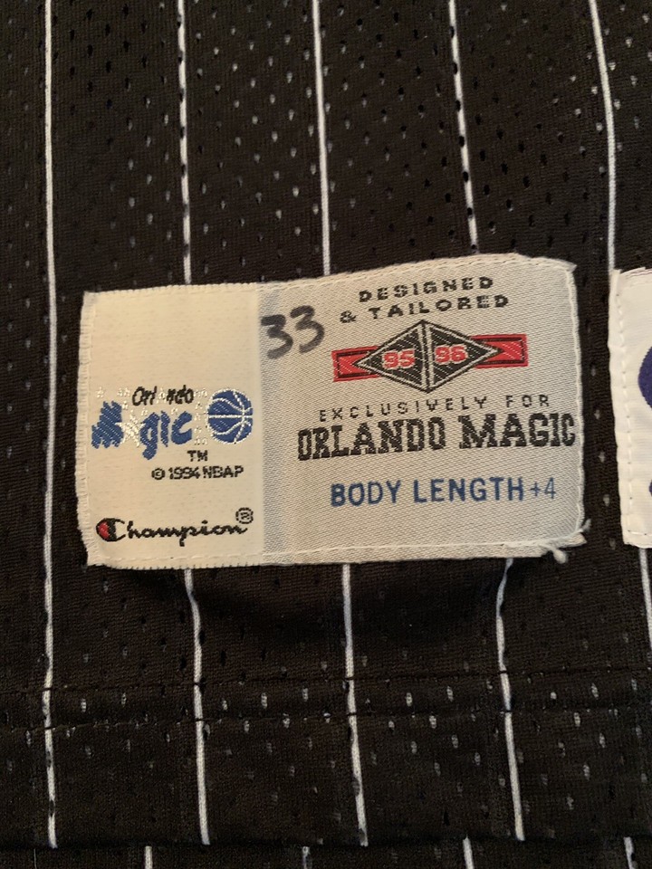 Vintage 1995-96 Derek Strong Gold Orlando Magic Game NBA Jersey Size 52 ...