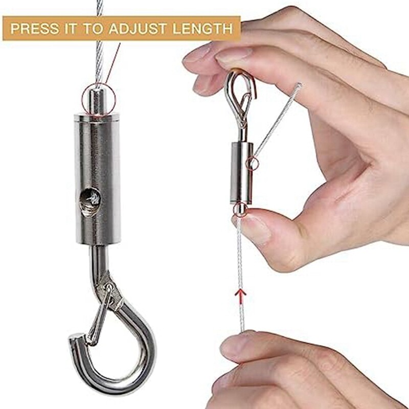 5Pcs Picture Hanging Wire Kit, 2M x Φ1.5mm Stainless Steel with ...