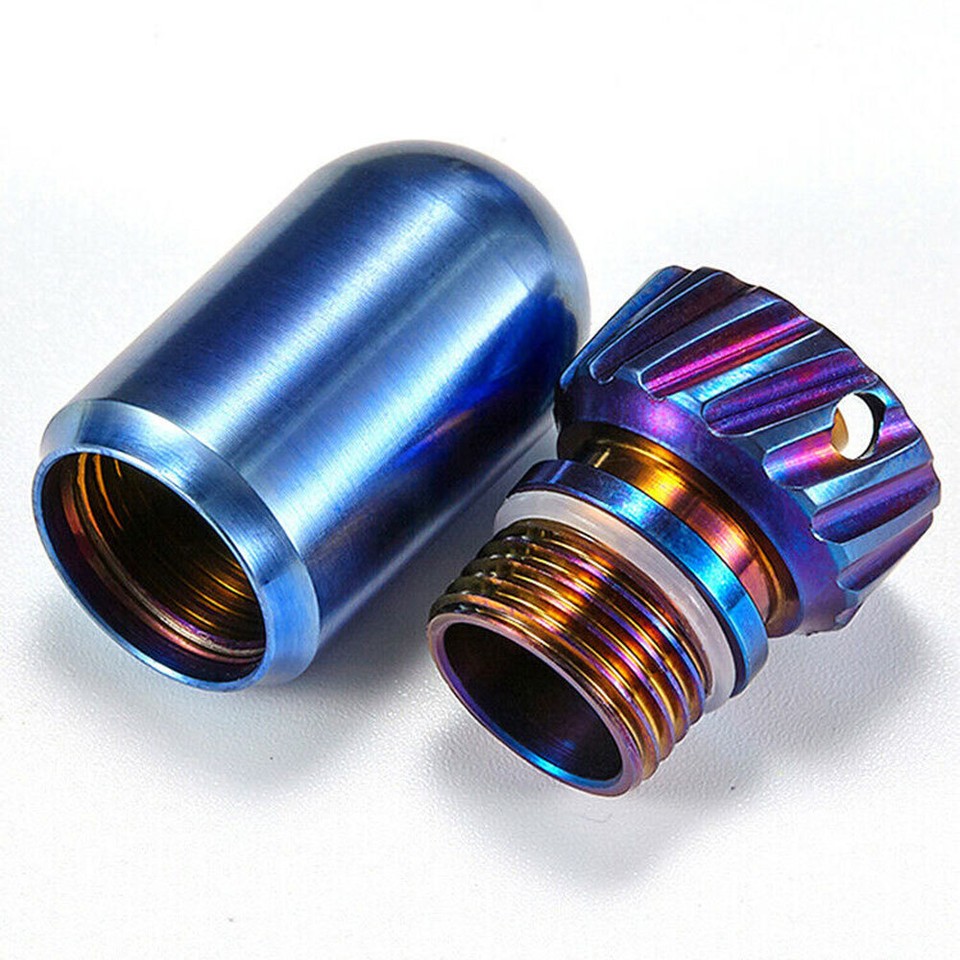 EDC Pill Case Capsule Medicine Outdoor Tool Organizer Pendant Necklace ...