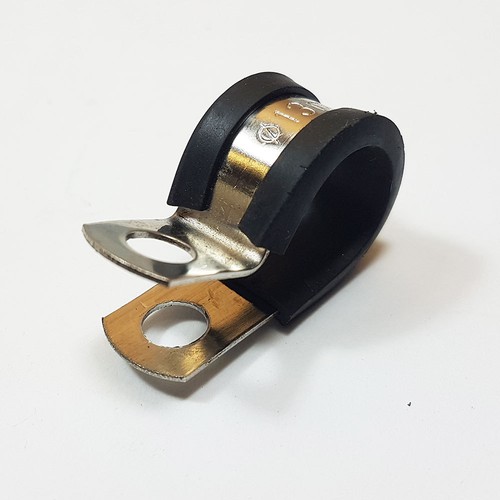 P Clips 13mm Rubber Lined Steel Stainless Steel Metal Clamp Hose Cable ...