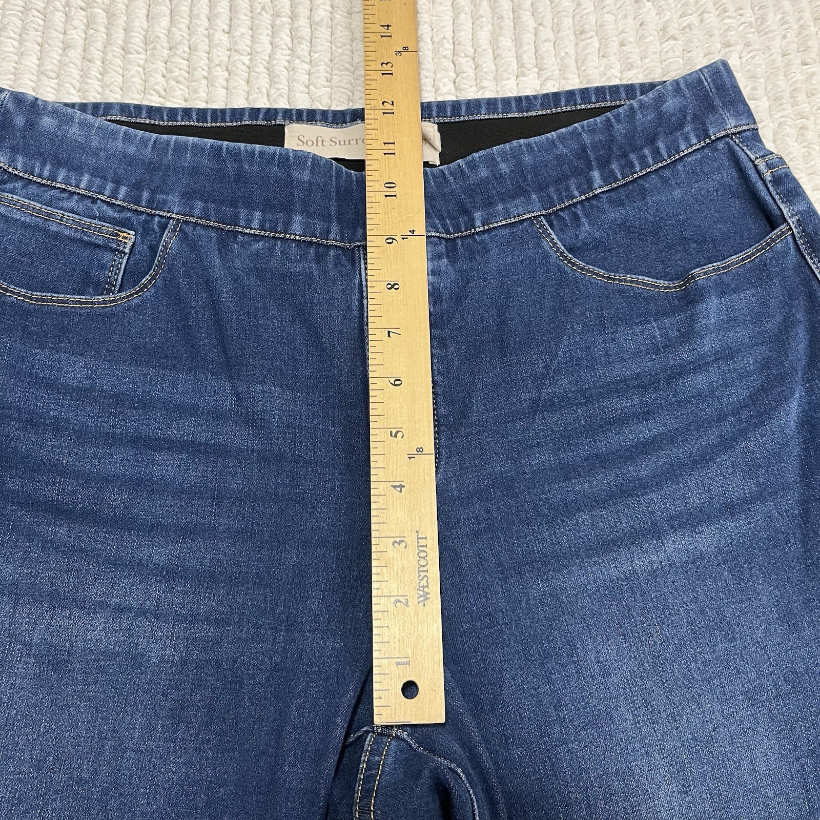 Soft Surroundings Pull On Tummy Panel Blue Jean Size PL ( Petite Large ...