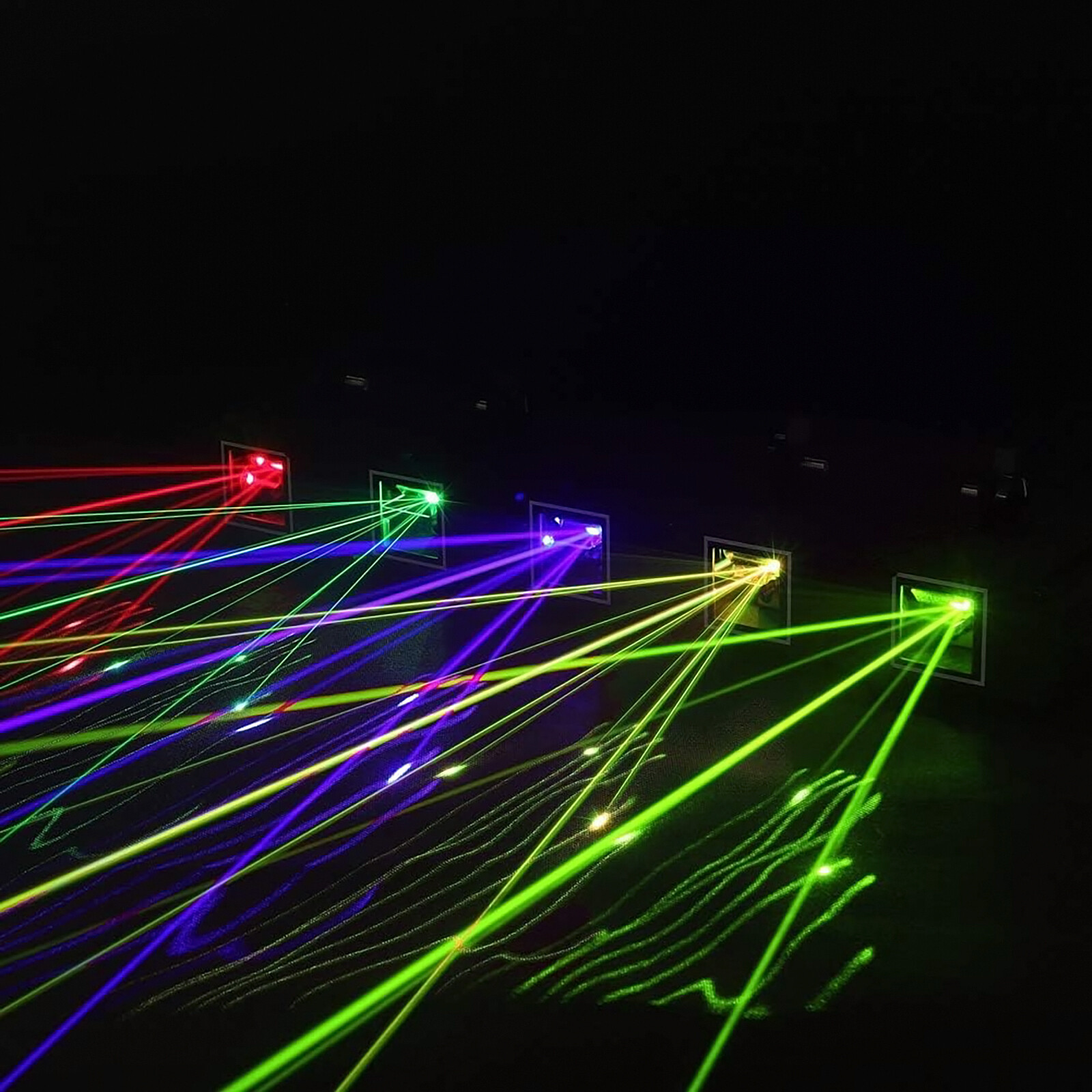UKING DMX Laser Stage Lighting effect 5 Lens RGBYC Beam DJ Disco Party ...