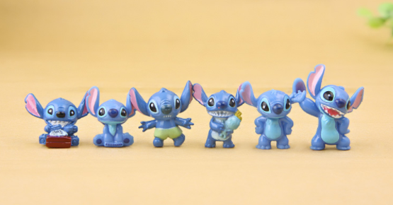 12PCS/SET New Disney Lilo & Stitch Scrump Cartoon Mini PVC Toys Dolls ...