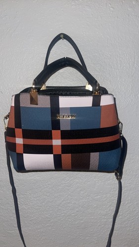 Women's Kuoy Plaid Purse Multicolor Small Handbag | eBay