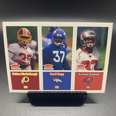 2003 Fleer Tradition #293 Sultan McCullough Cecil Sapp Earnest Graham ...