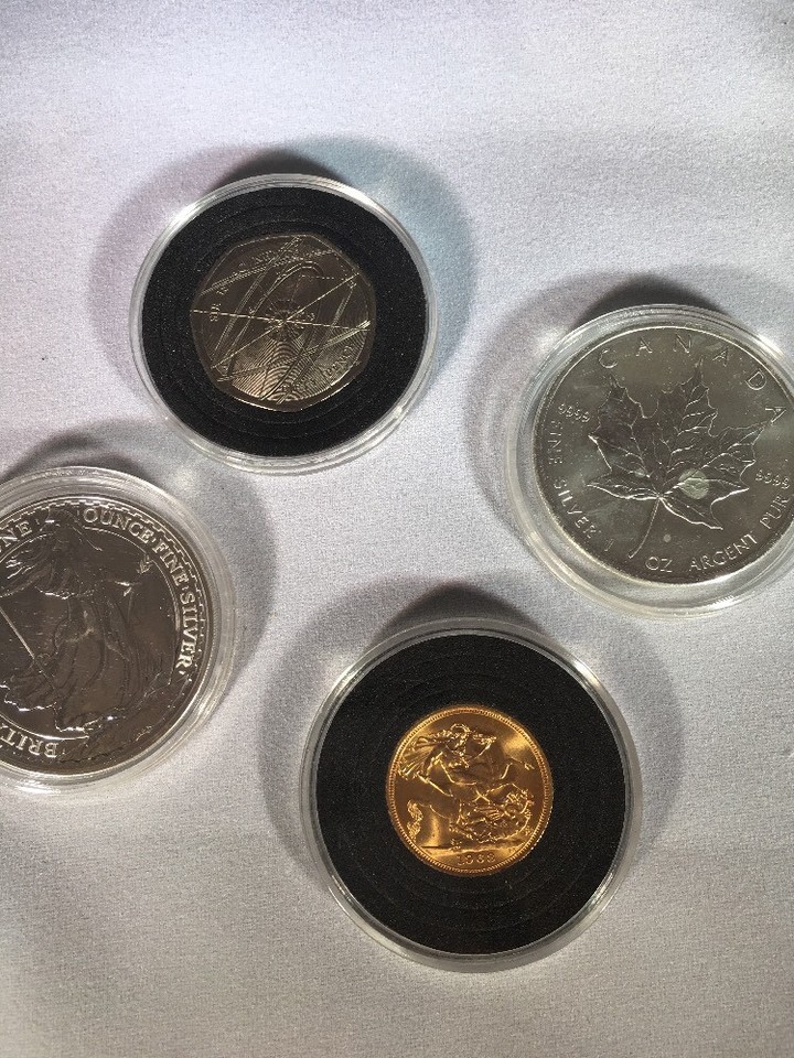 10 40mm Coin Capsules Inserts 35mm 30mm 26mm 22mm 14mm Fits All Coins ...