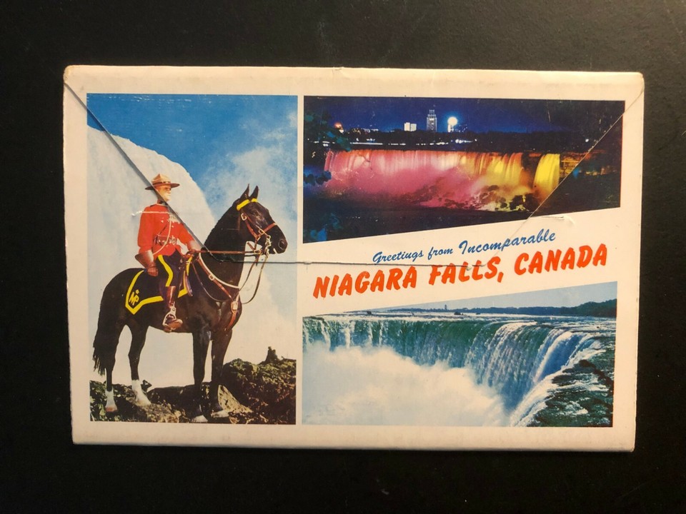 Old Vintage"NIAGARA FALLS,ONTARIO.CANADA " Fold Out Views Made in USA ...