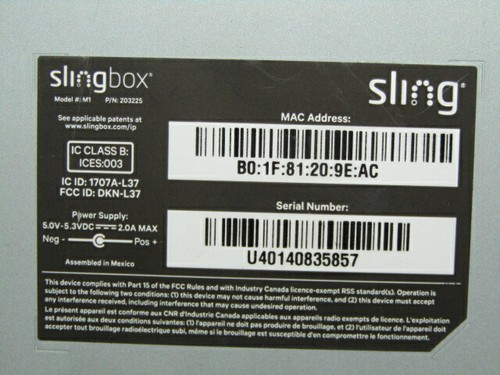 Slingbox M1 Video Stream Streaming Tested & Working Condition | eBay